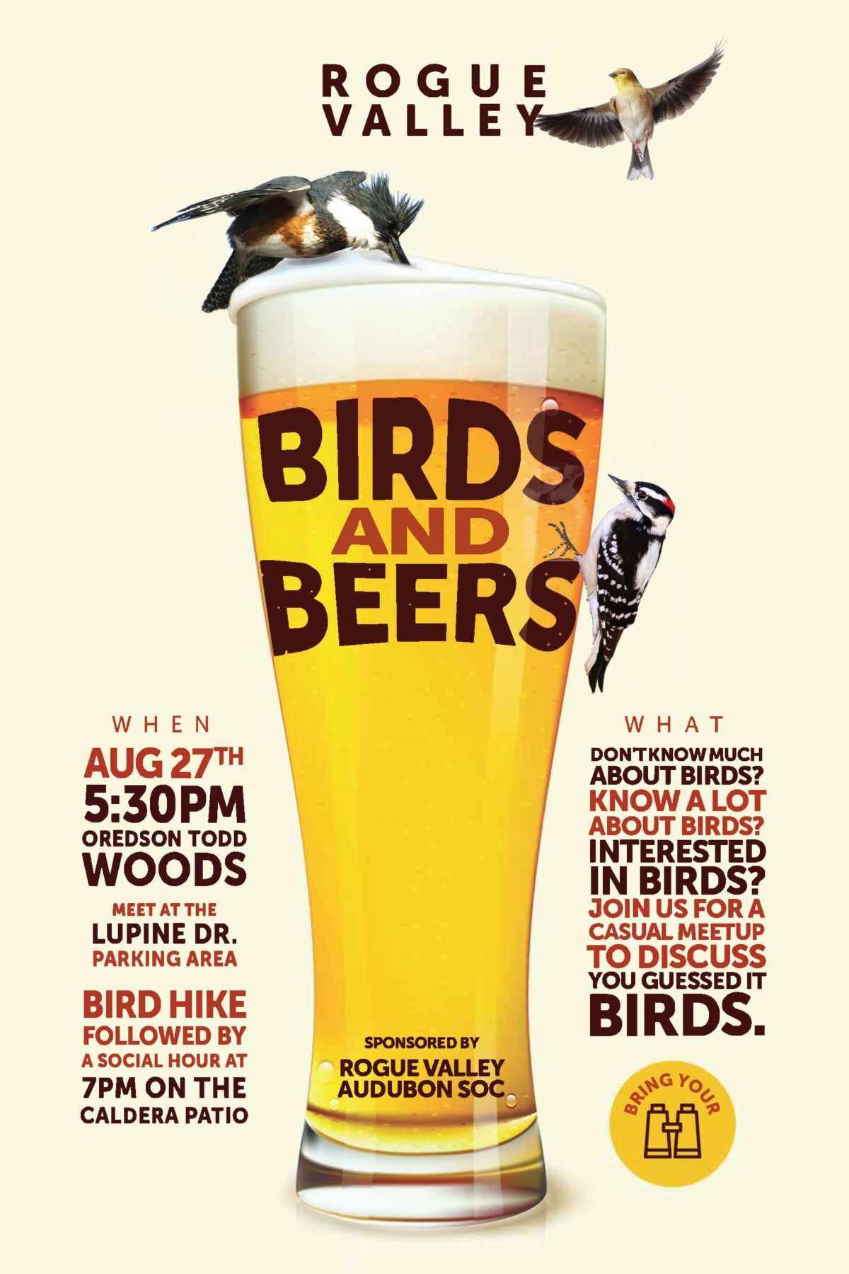 August Birds and Beers – ROGUE VALLEY AUDUBON SOCIETY